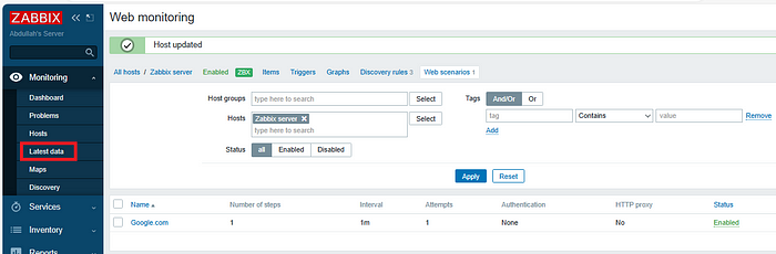 How to Monitor a Website on Zabbix - Dedicated DevOps